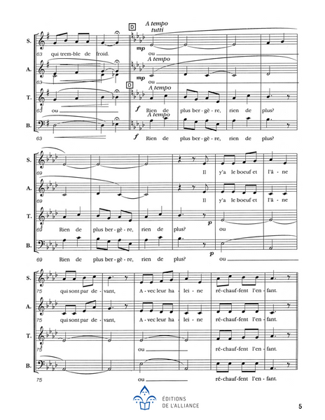 D'où viens-tu bergère? (arr.: Morley) - SATB – Boutique de l'Alliance