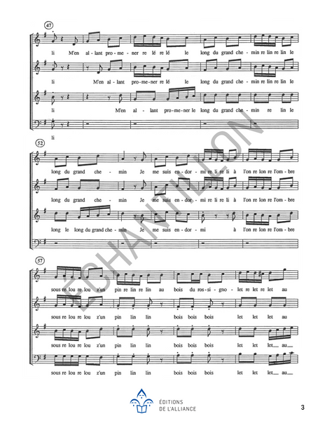 Vive la Canadienne (suite folklorique) - SATB + accompagnement instrum ...